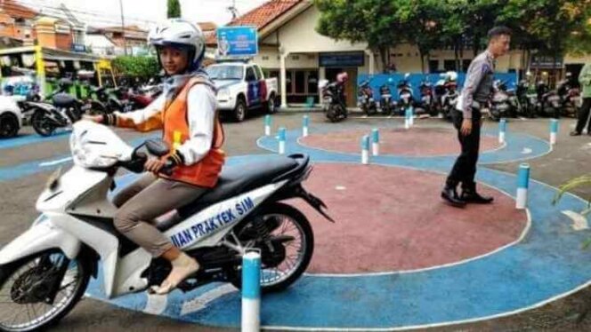 Polda Kepri Ubah Praktik Uji Sim Zig-Zag dan Angka 8, Ini Lintasan Uji Baru
