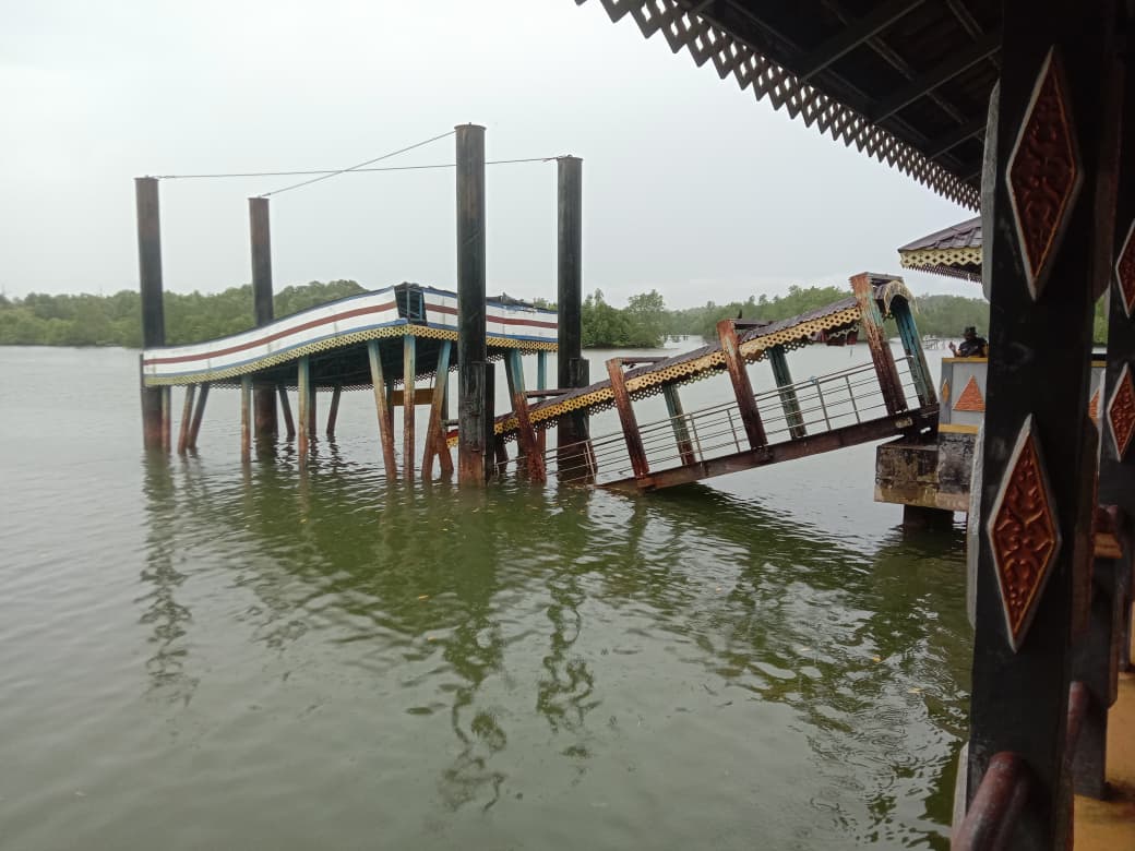 Miris, Cagar Budaya Kawasan Hulu Riau di Tanjung Pinang Nyaris Tenggelam