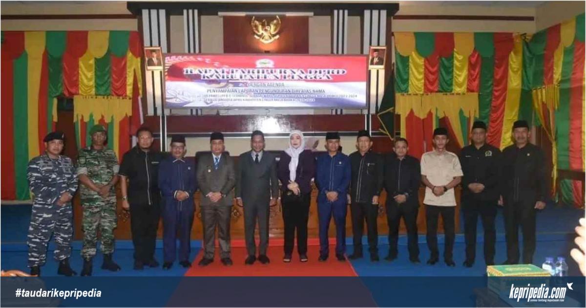 DPRD Lingga Gelar Paripura Pengunduran Diri Neko Wesha Pawelloy dan Seniy