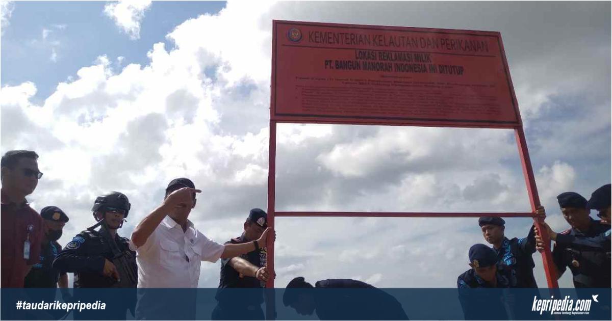 KKP Segel Reklamasi Seluas 3.000 Meter Persegi di Teluk Tering Batam
