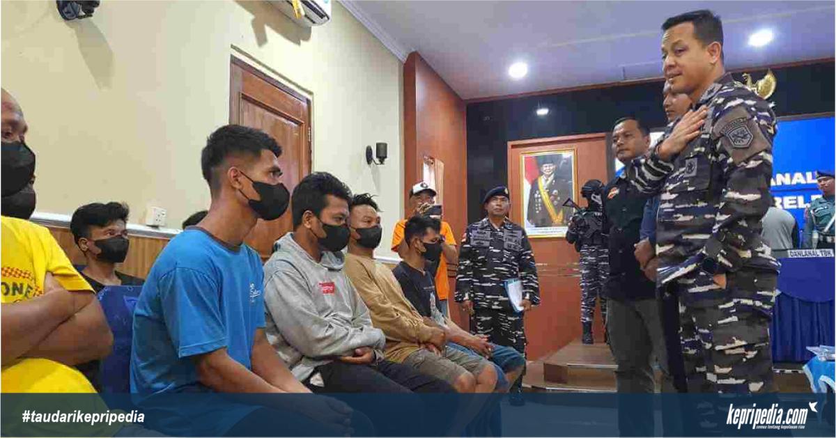 12 PMI Ilegal Asal NTB Diamankan Lanal TBK, Nahkoda dan ABK Kapal Ikut Diringkus